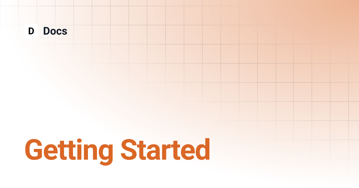 Getting Started Docs 9607