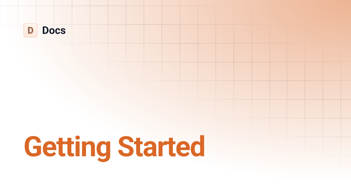 Getting Started | Docs