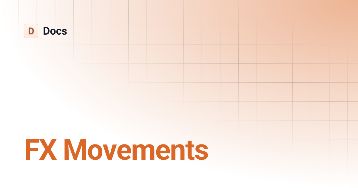 FX Movements | Docs
